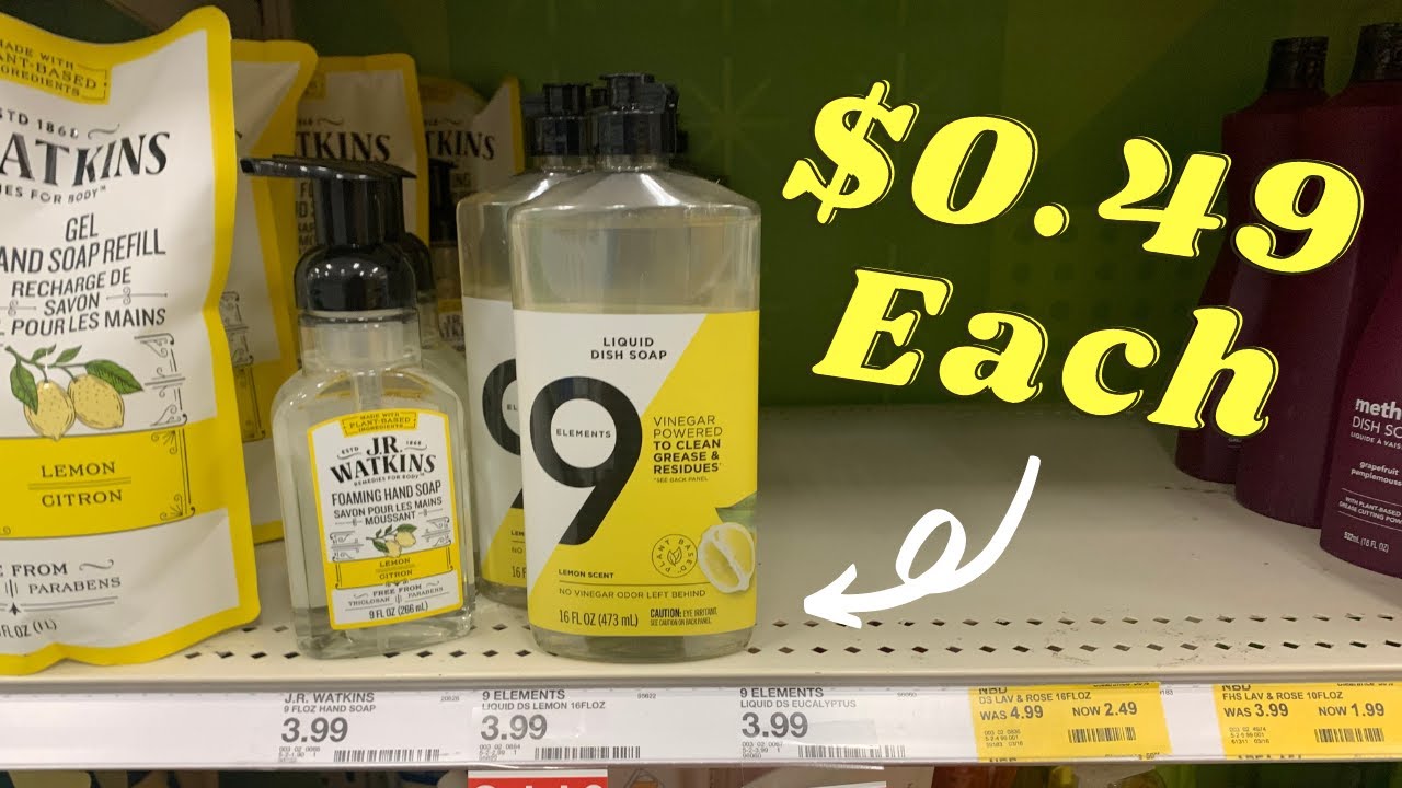 9 Elements Dish Soap, Only $0.49 at Target! - YouTube