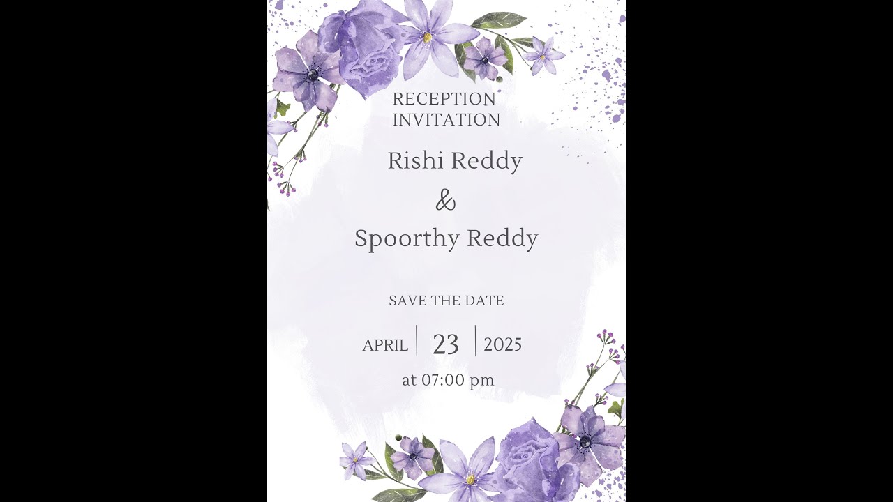 Reception Ceremony of Rishi Reddy & Spoorthy Reddy on 23rd April 2025 ...
