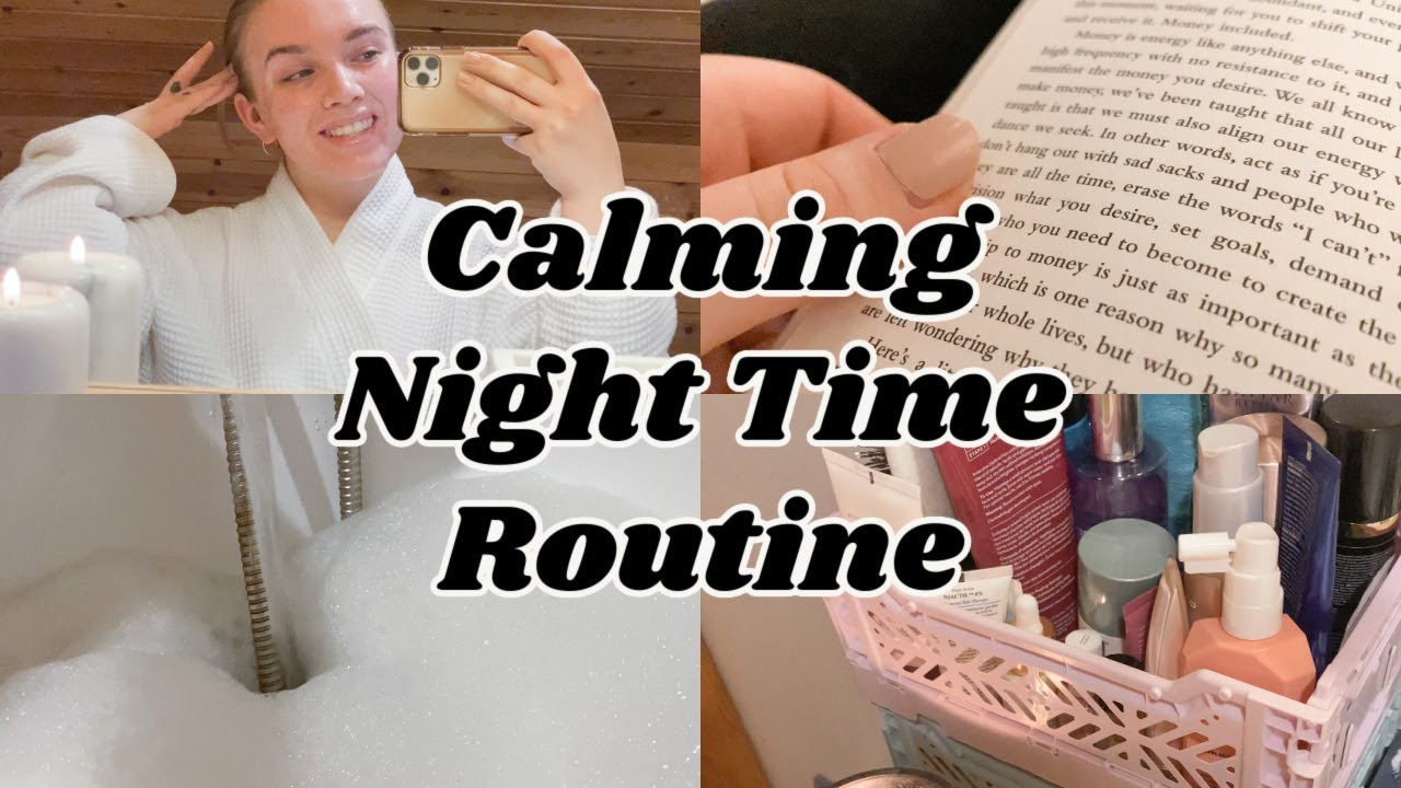 RELAXING NIGHT TIME ROUTINE 2021 + MY UPDATED SKINCARE ROUTINE - YouTube