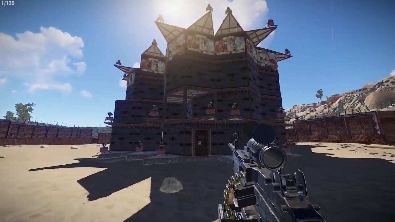 RUST | MOST SECURE BASE THIS WIPE | 100+ auto turrets | fully armored ...