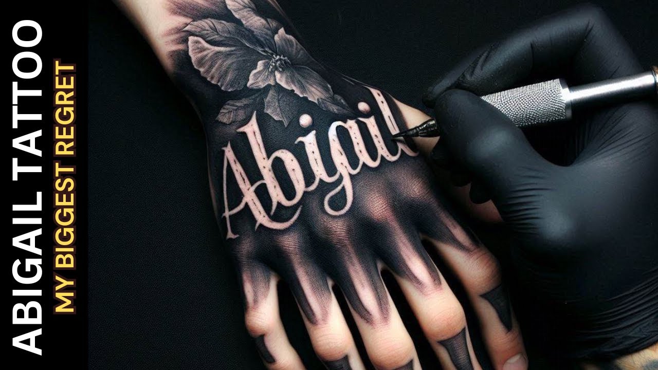 ABIGAIL Tattoo - My Biggest Regret | New Tattoo Song | Lettering Tattoo ...