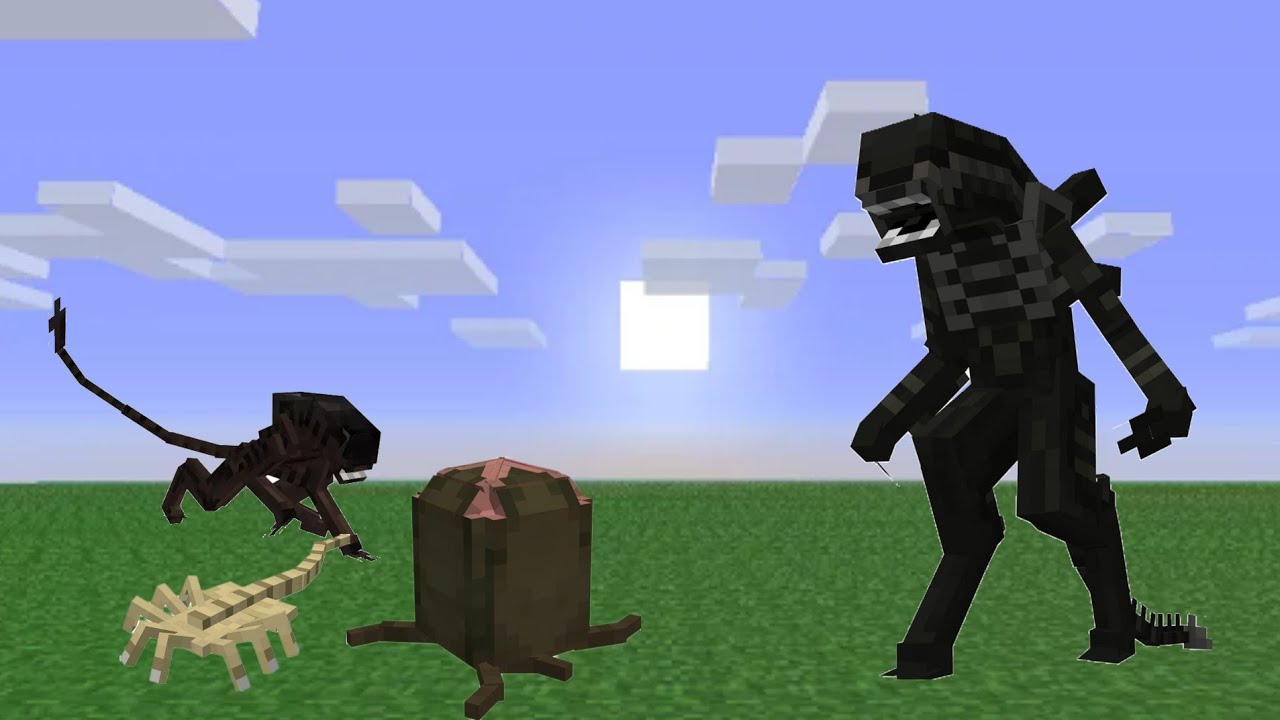 minecraft мод на xenomorph мод xenocraft - YouTube
