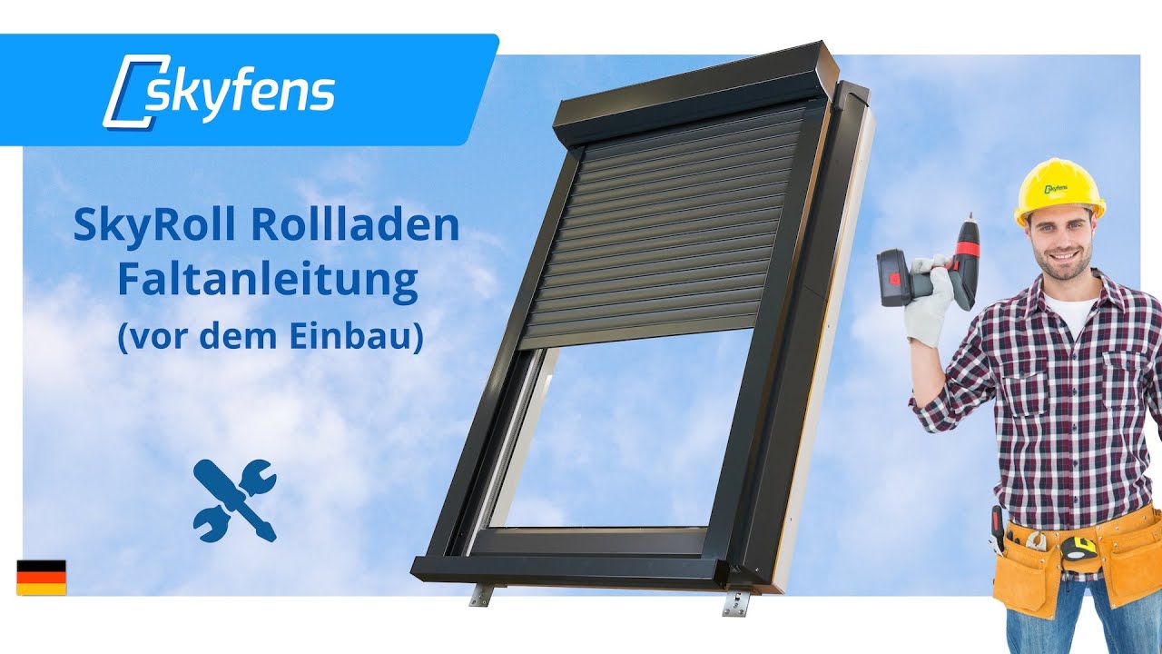 SkyRoll Rollladen Faltanleitung - YouTube