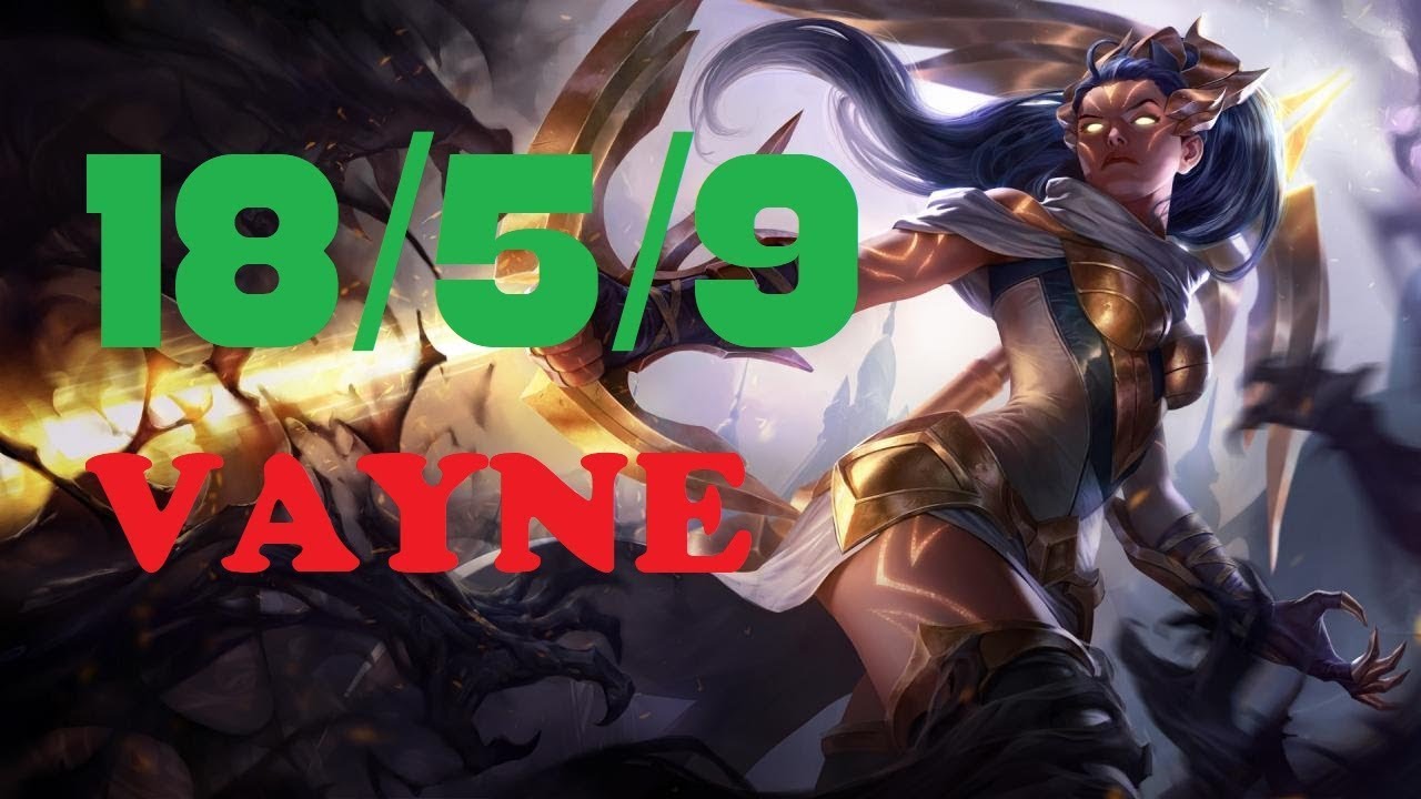 [LoL] Vayne Gameplay Hard Carry | NEW RUNES TEST - YouTube