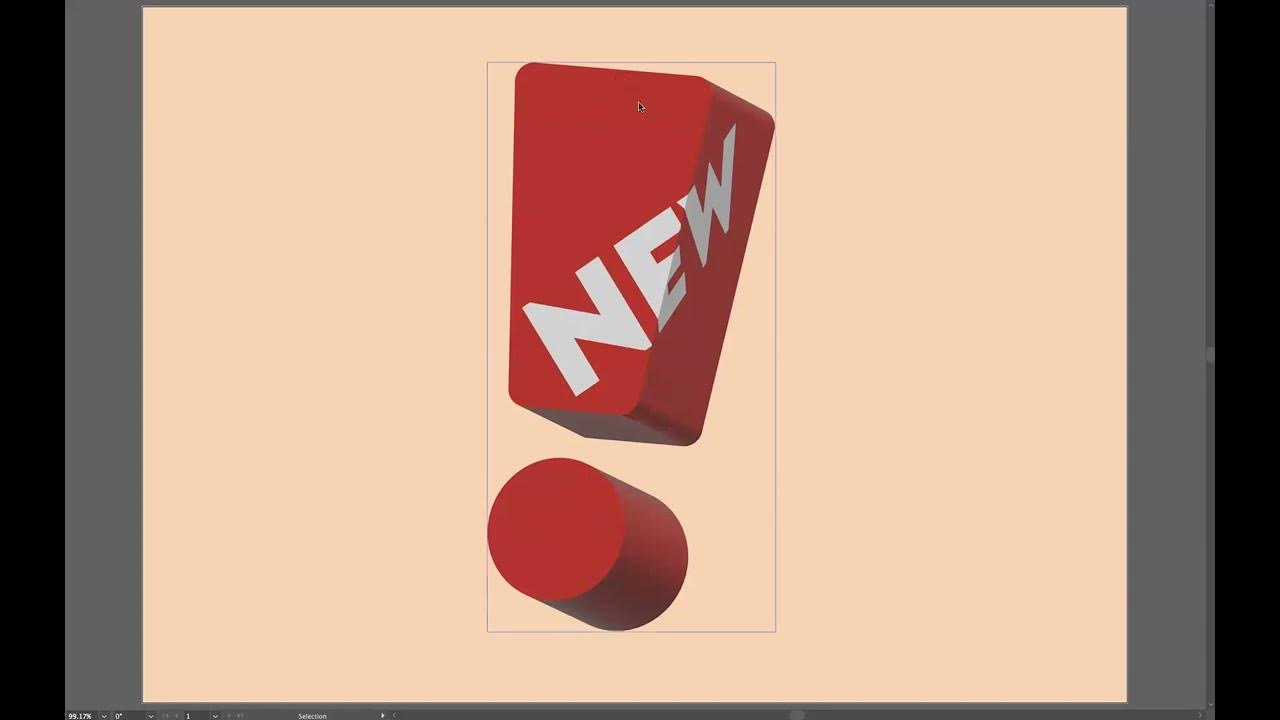 How to add text 3D object - Adobe Illustrator - YouTube