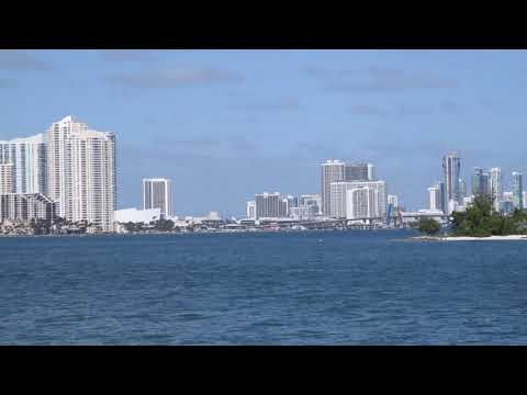 View of Miami Skyline from Key Biscayne FL 2020 - YouTube
