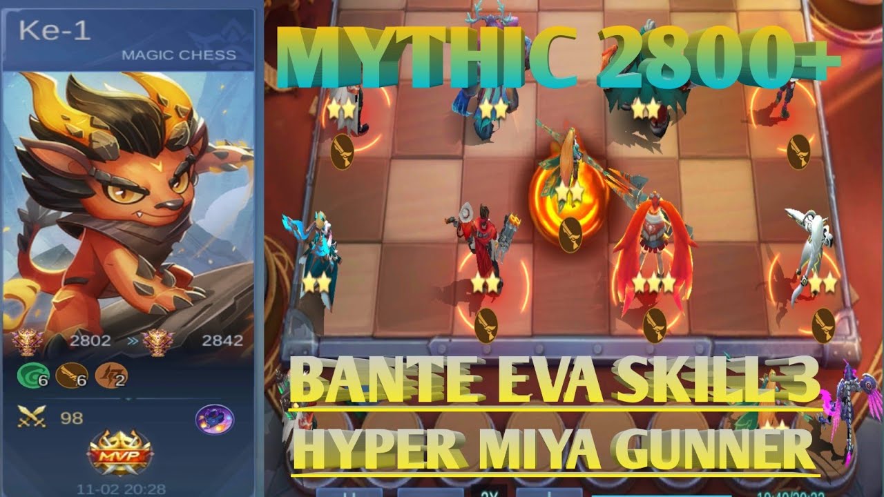 CARA MAIN POU SKILL 2 MAGIC CHESS!!! HYPER MIYA GUNNER - YouTube