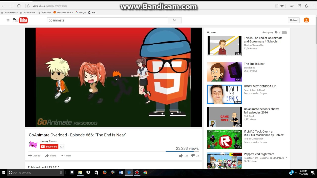 Reacting to When HTML5 Came To Goanimate (Close to 1,000 Views!) - YouTube