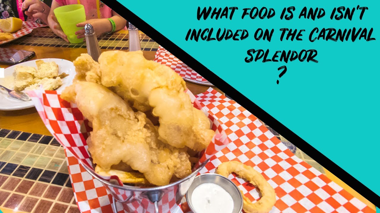 Carnival Splendor - What food options are included and what's not ...