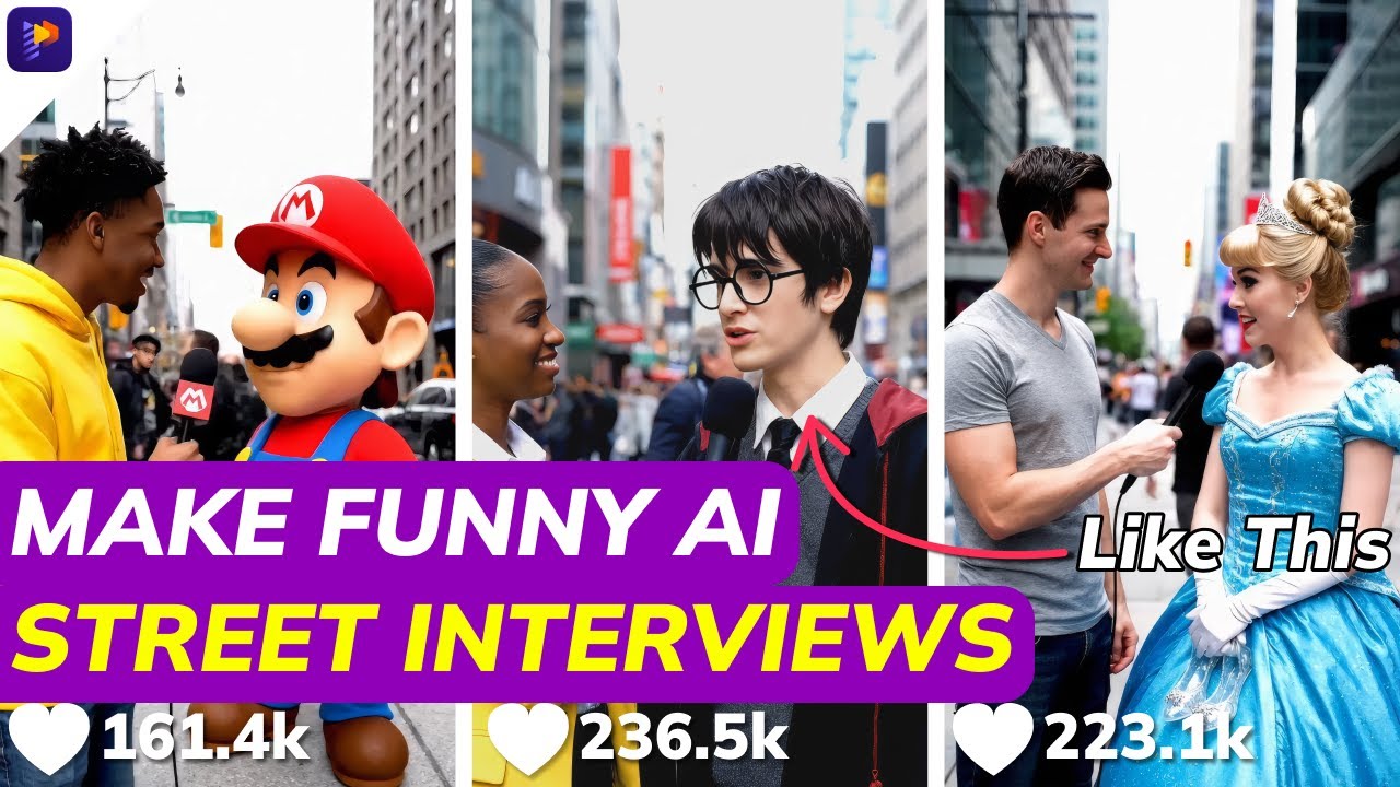 How To Make Funny Street Interviews with Veo3 Fast Model | Funny AI ...