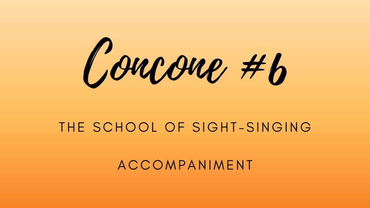Concone #6 Accompaniment - YouTube