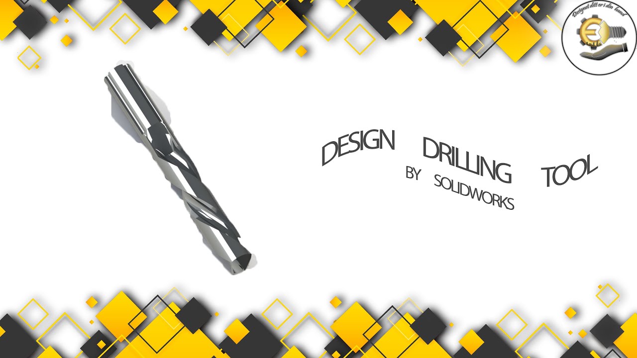 Drill bit design mechanism using the SolidWorks mechanical design program - YouTube