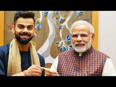 Prime Minister Narendra Modi, interacting with cricket captain Virat ...