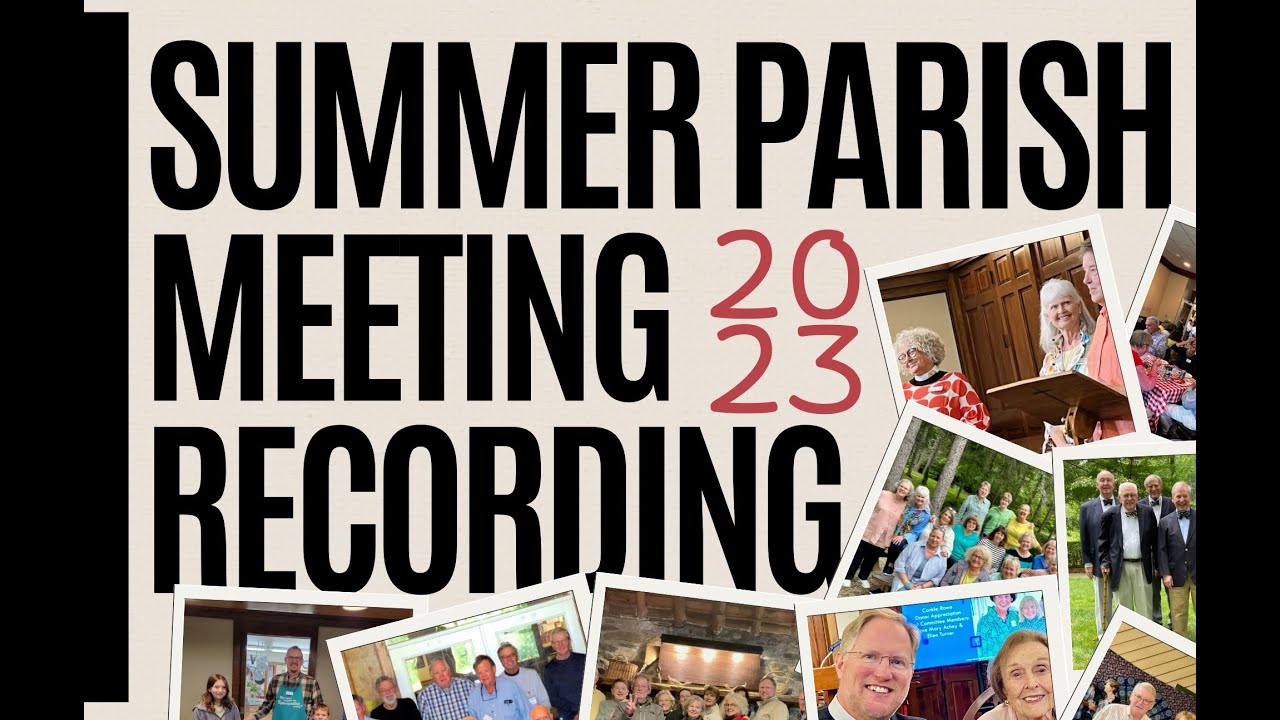Fall Parish meeting - October 23, 2024 (for 2023 year) - YouTube
