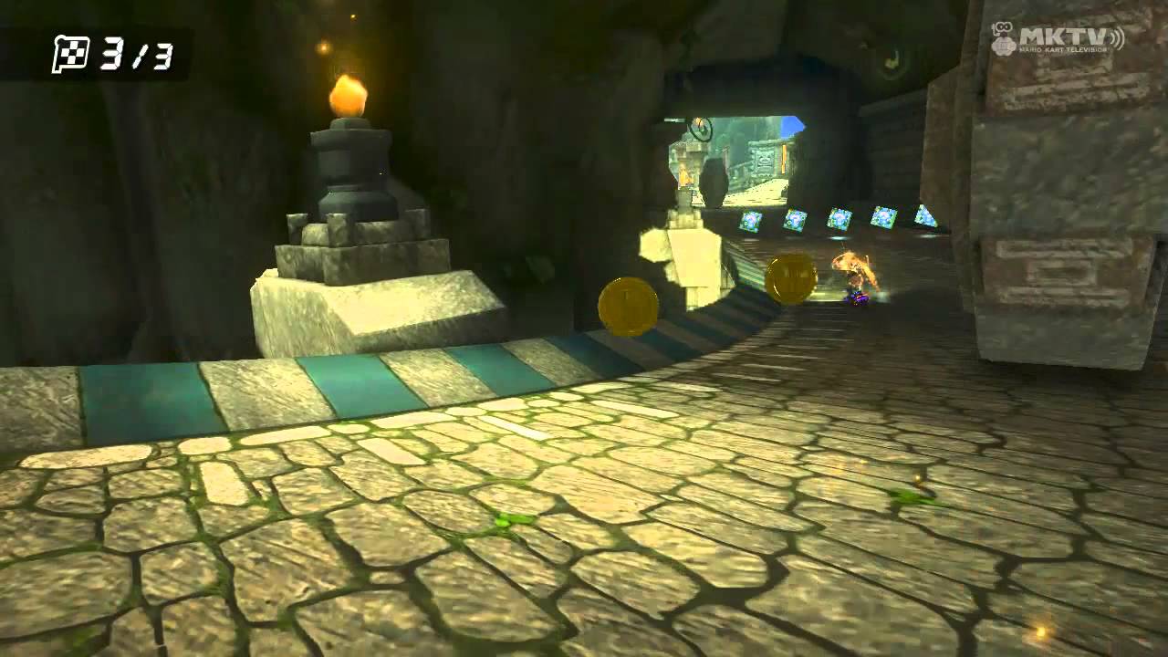 Wii U - Mario Kart 8 - Thwomp Ruins - YouTube