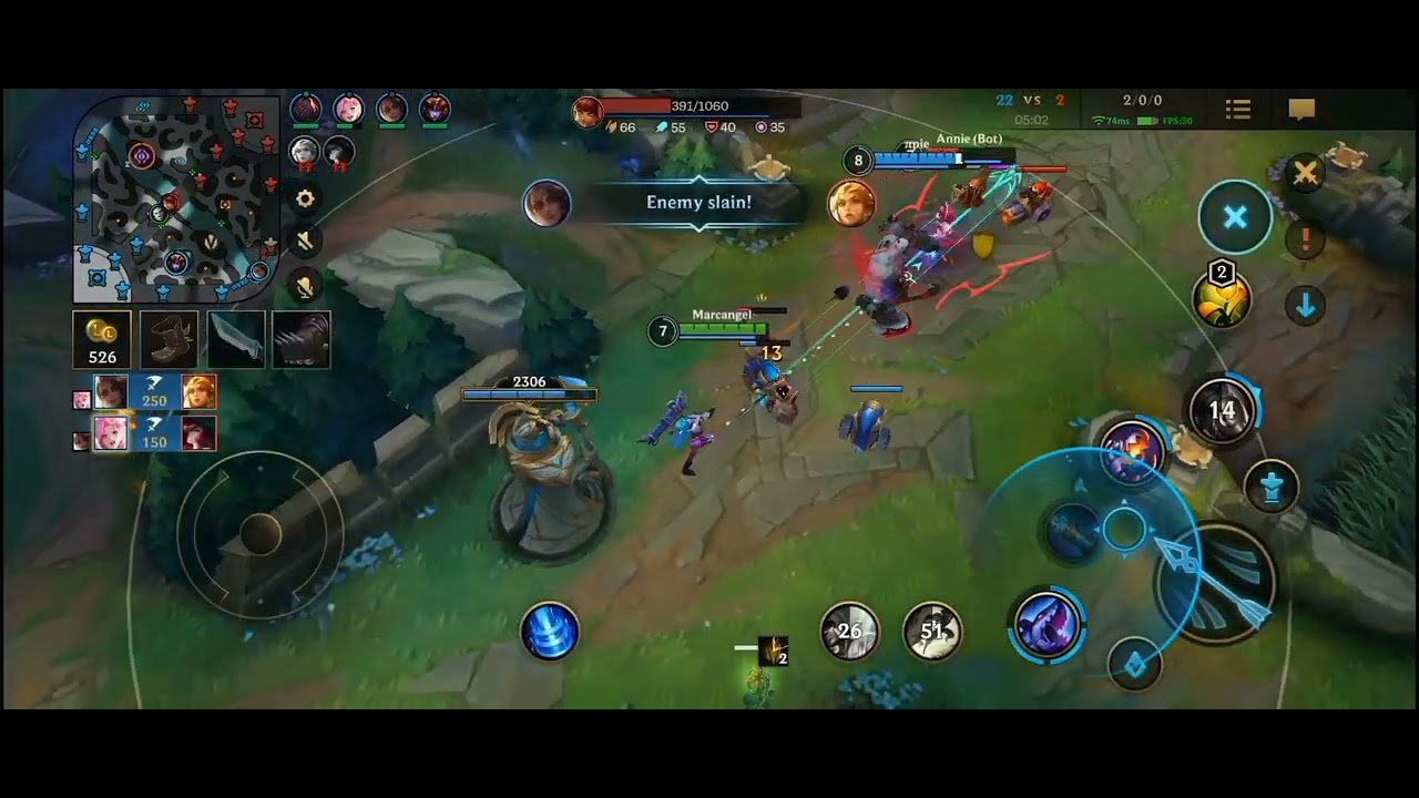 League of Legend: Jinx Wild Rift Gameplay First Attempt playing wild ...