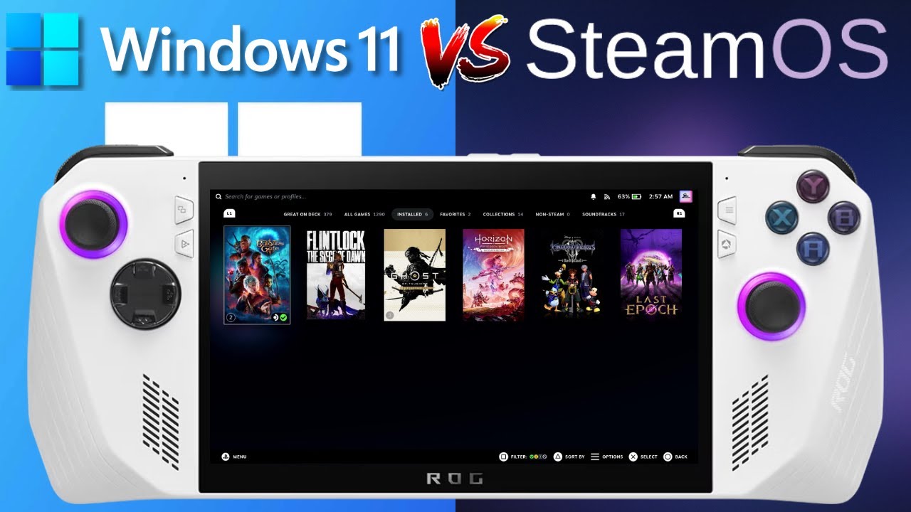 Bazzite vs ChimeraOS vs Windows 11 | Rog Ally Ryzen Z1 Extreme - YouTube