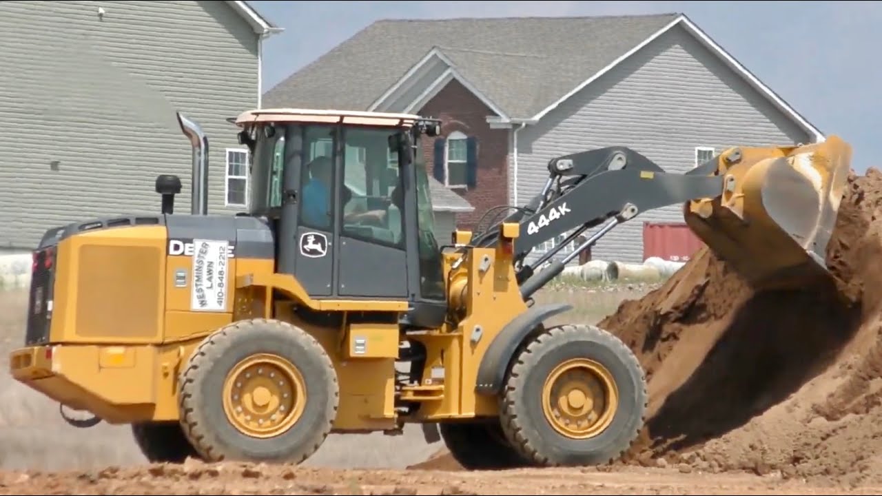 John Deere 444K Front End Loader - YouTube