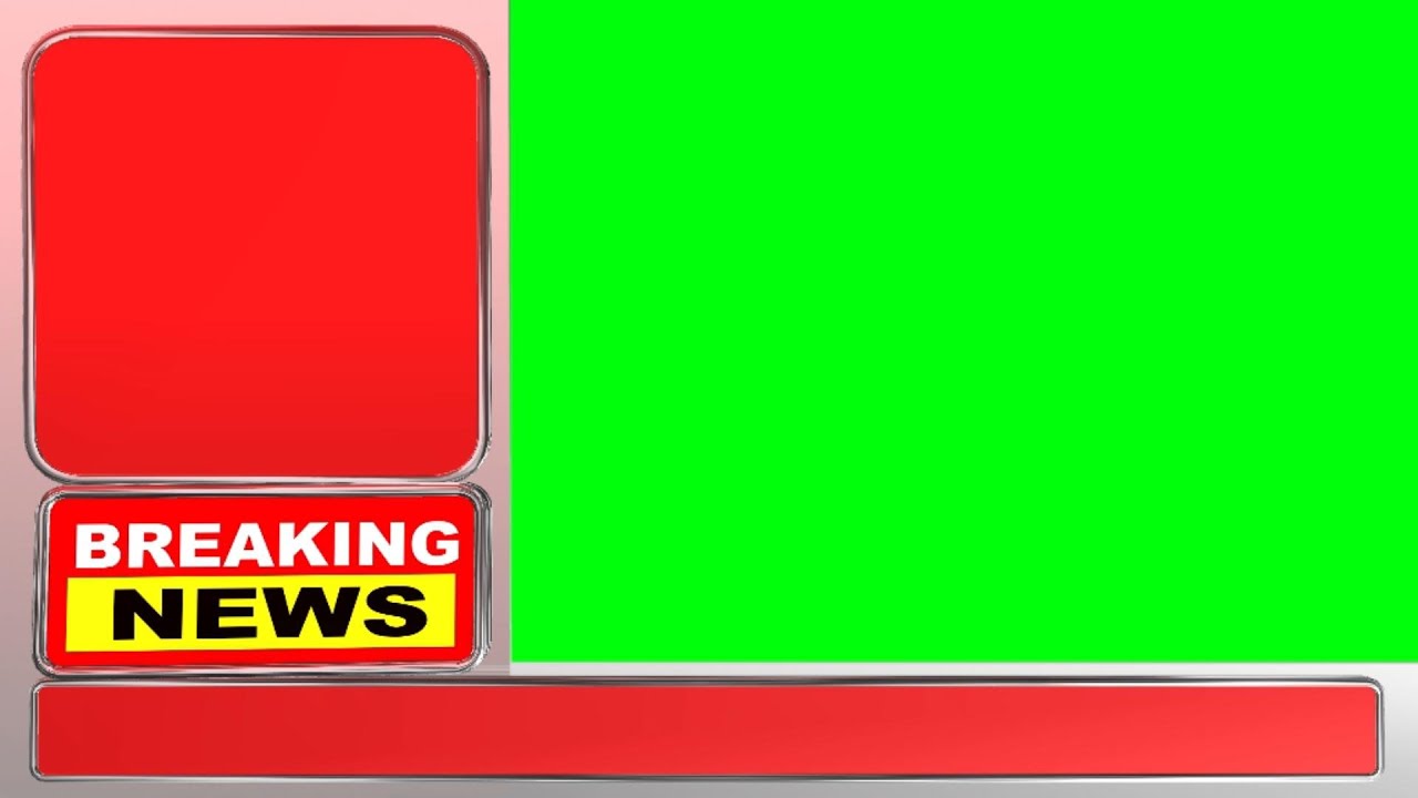 Red Box Stock Graphics Green screen breaking news template | news ...