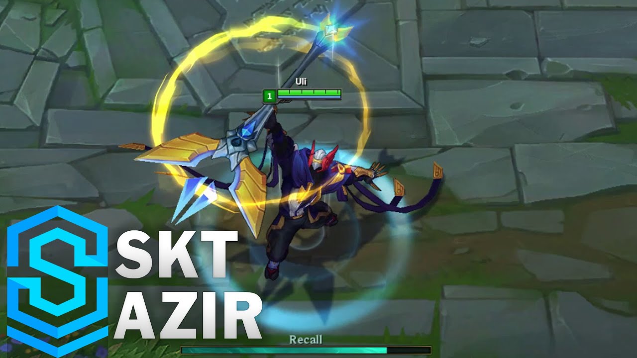 SKT Azir Skin Spotlight - Pre-Release - League of Legends - YouTube