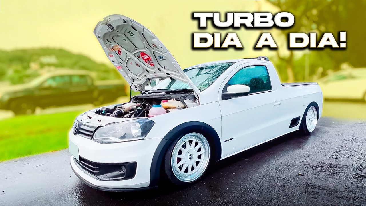 SAVEIRO G6 TURBO, SUSPENSÃO A AR E RODA NO DIA A DIA - YouTube