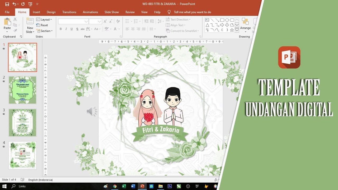 Kumpulan Template Undangan Digital Power Point - YouTube