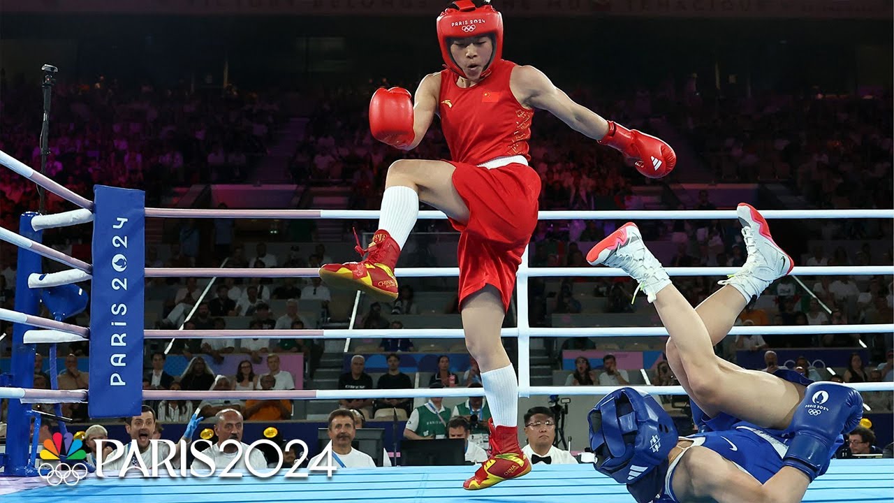 China's boxer Wu Yu wins flyweight gold over Buse Cakiroglu at Paris ...