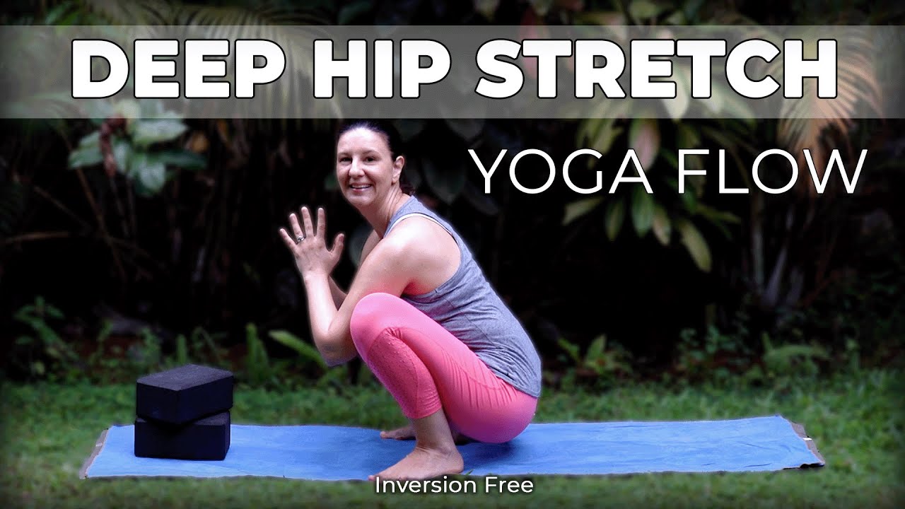 Deeper Hip Opening Practice//Inversion Free//45 min - YouTube
