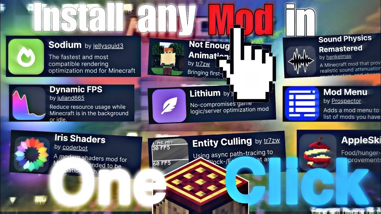 How to install Any Mod in Pojav Launcher in ONE CLICK - YouTube