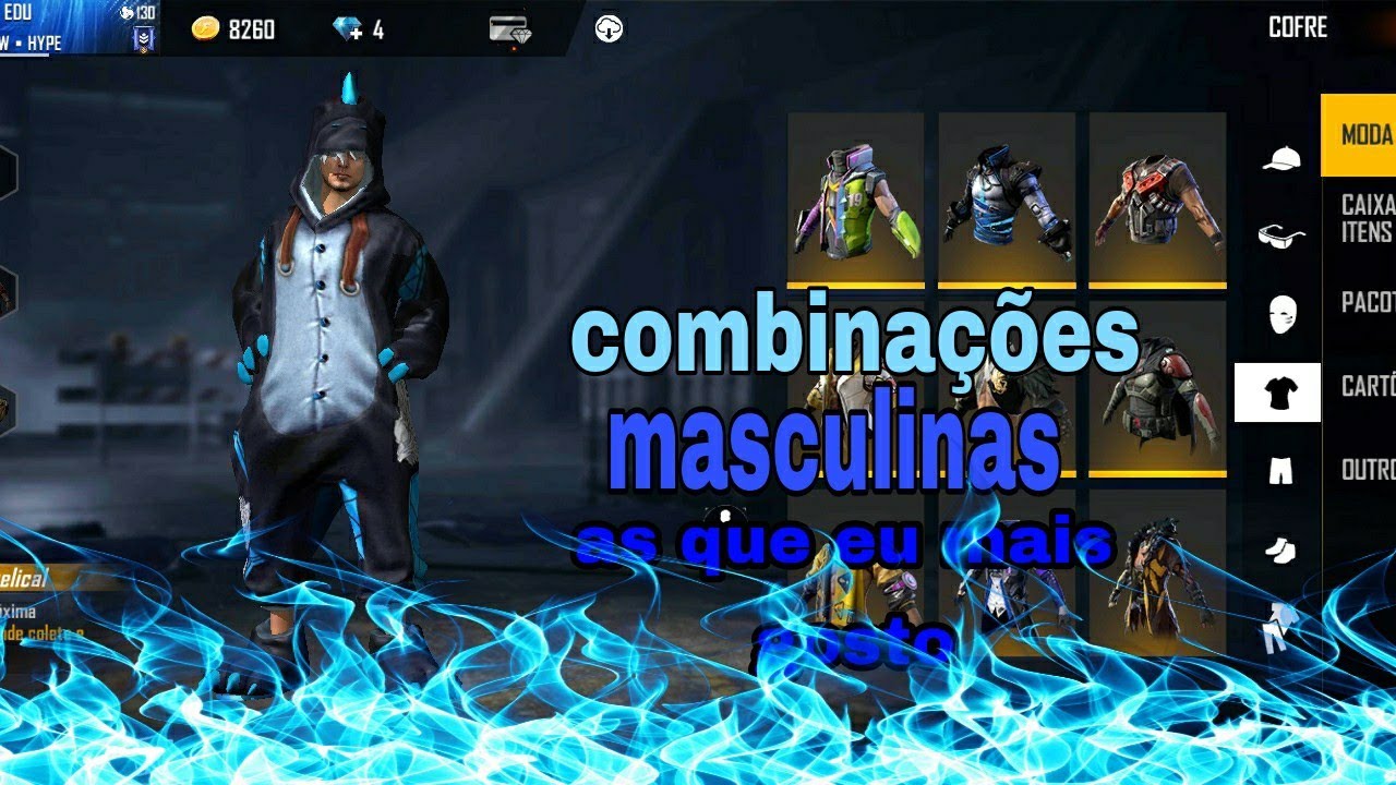 lobo ff|as minhas combinações favoritas.free fire - YouTube