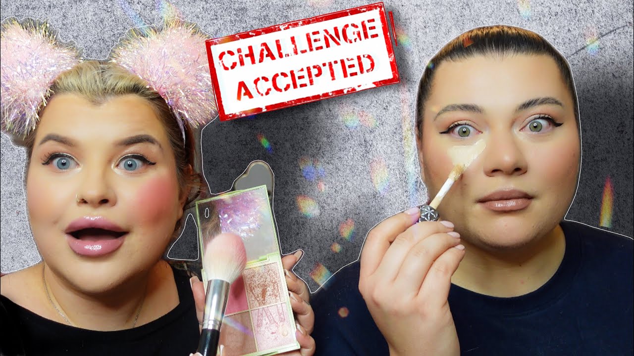 MIXED MAKEUP CHALLENGE! Pomieszany makijaz 🤪 - YouTube