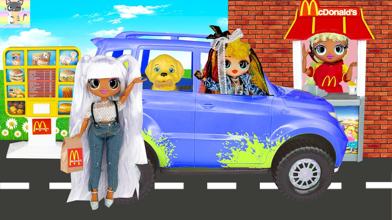 OMG REMIX Dolls Kitty K & POP BB Go BFF BESTIE ROAD TRIP to Beach & Pit ...