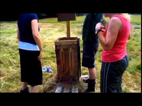 Making hay bales by hand - YouTube