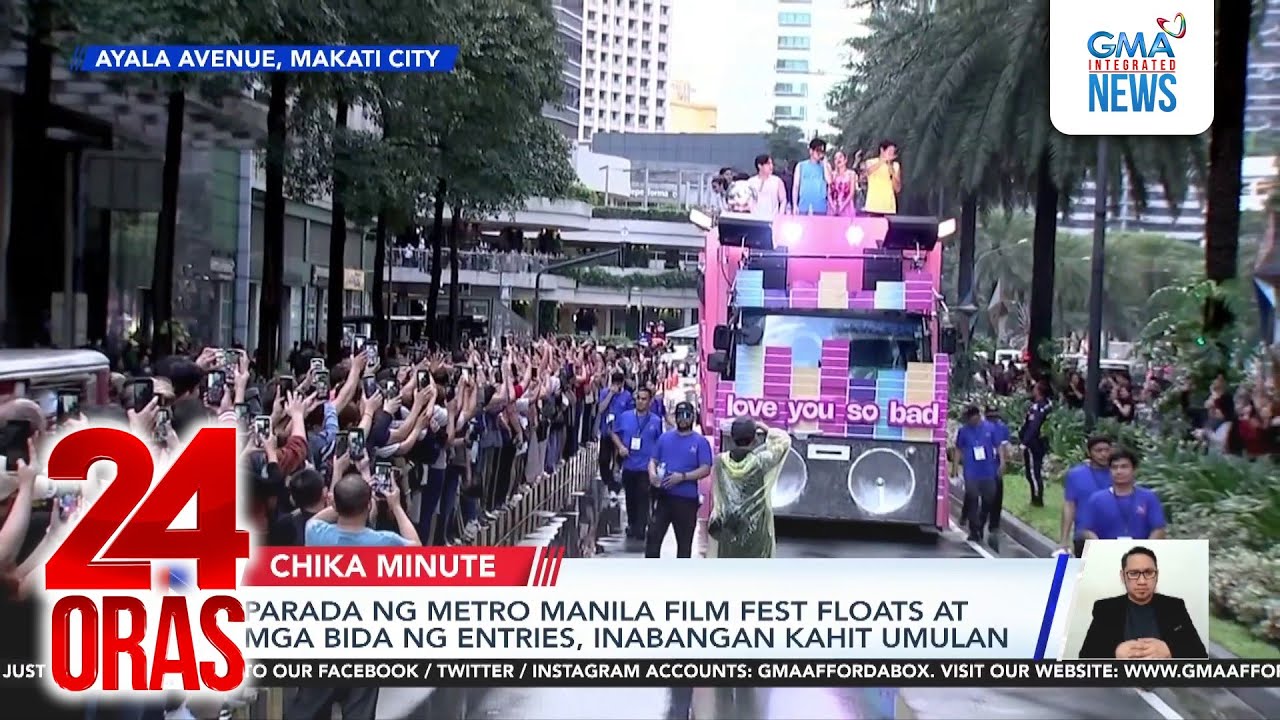 Parada ng Metro Manila Film Fest floats at mga bida ng entries ...