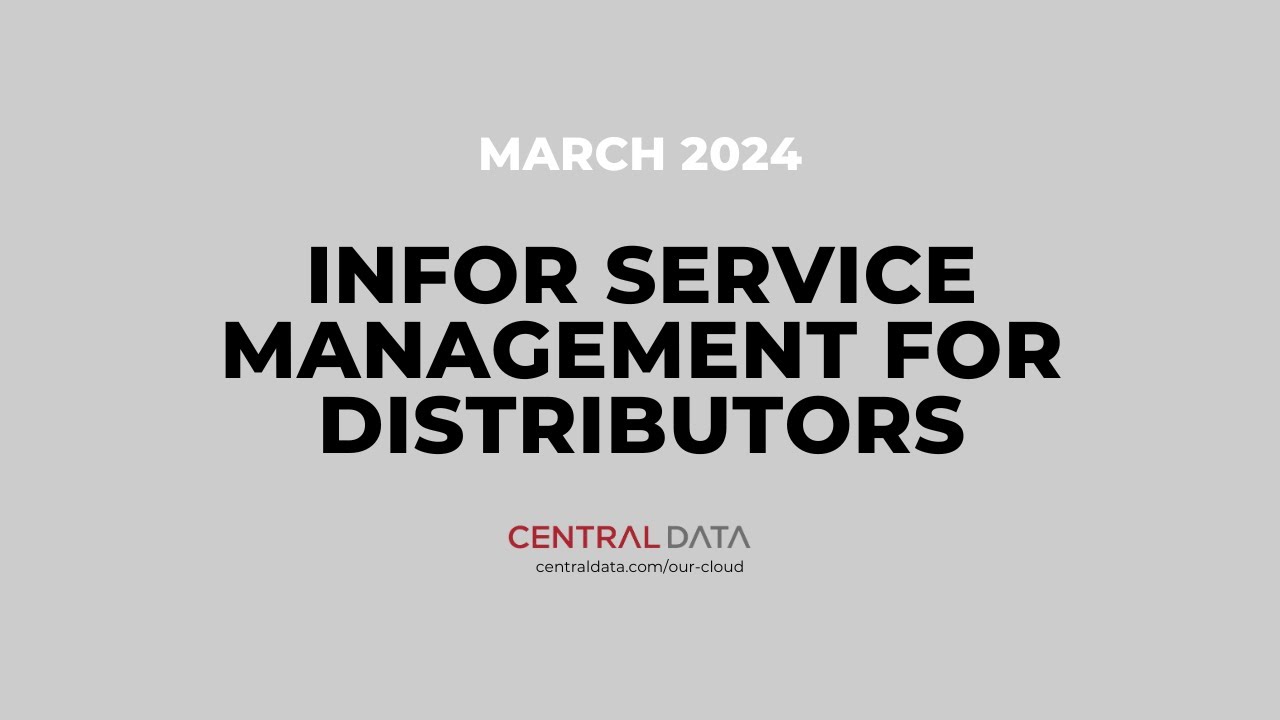 Infor Service Management for Distributors - YouTube
