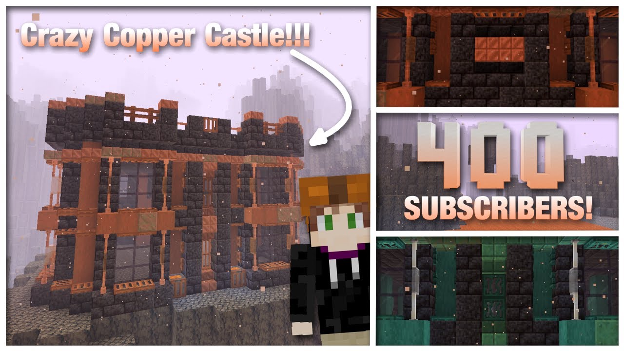 1.17 Nether Copper Castle!!! (Build Tutorial) - YouTube