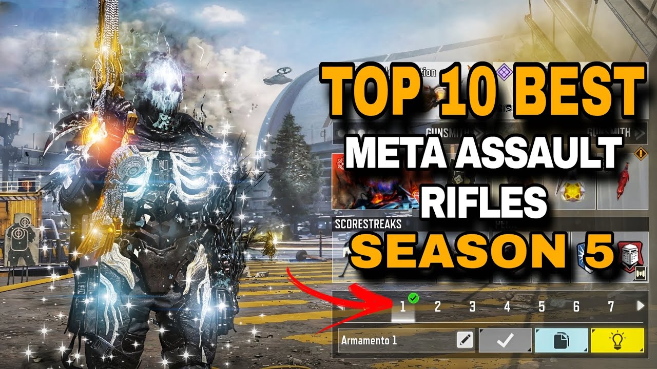 Top 10 BEST META ASSAULT RIFLES in COD Mobile.. (Season 5) - YouTube