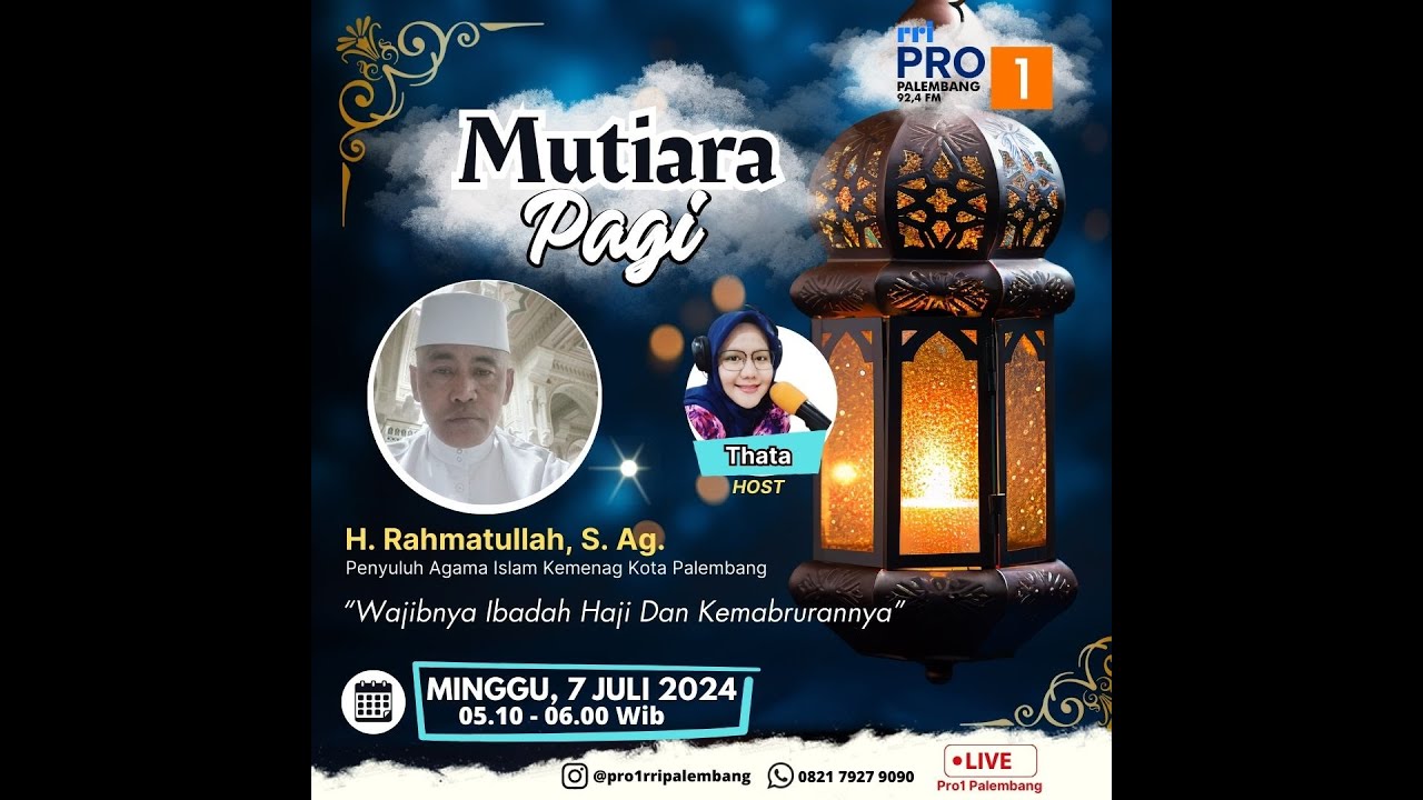 Mutiara Pagi "Wajibnya Ibadah Haji dan Kemabrurannya" - YouTube