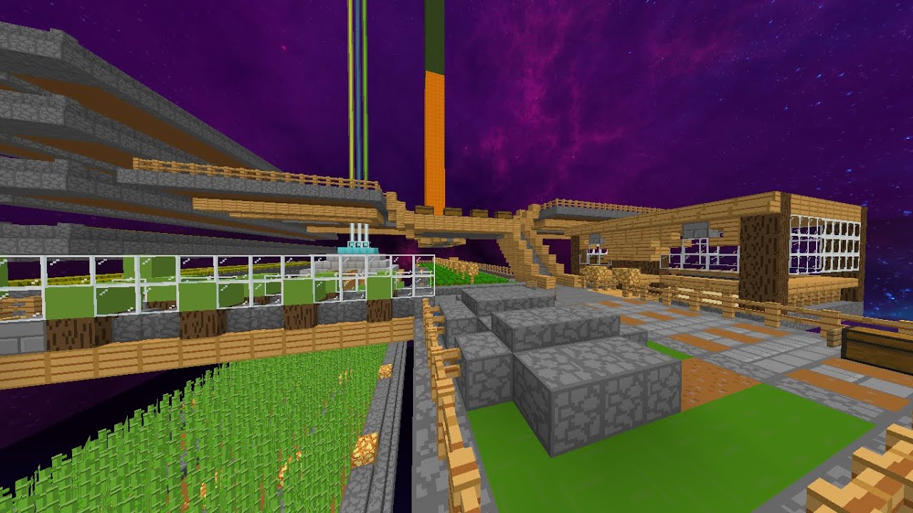 Minecraft | Skyblock astra island tour - YouTube