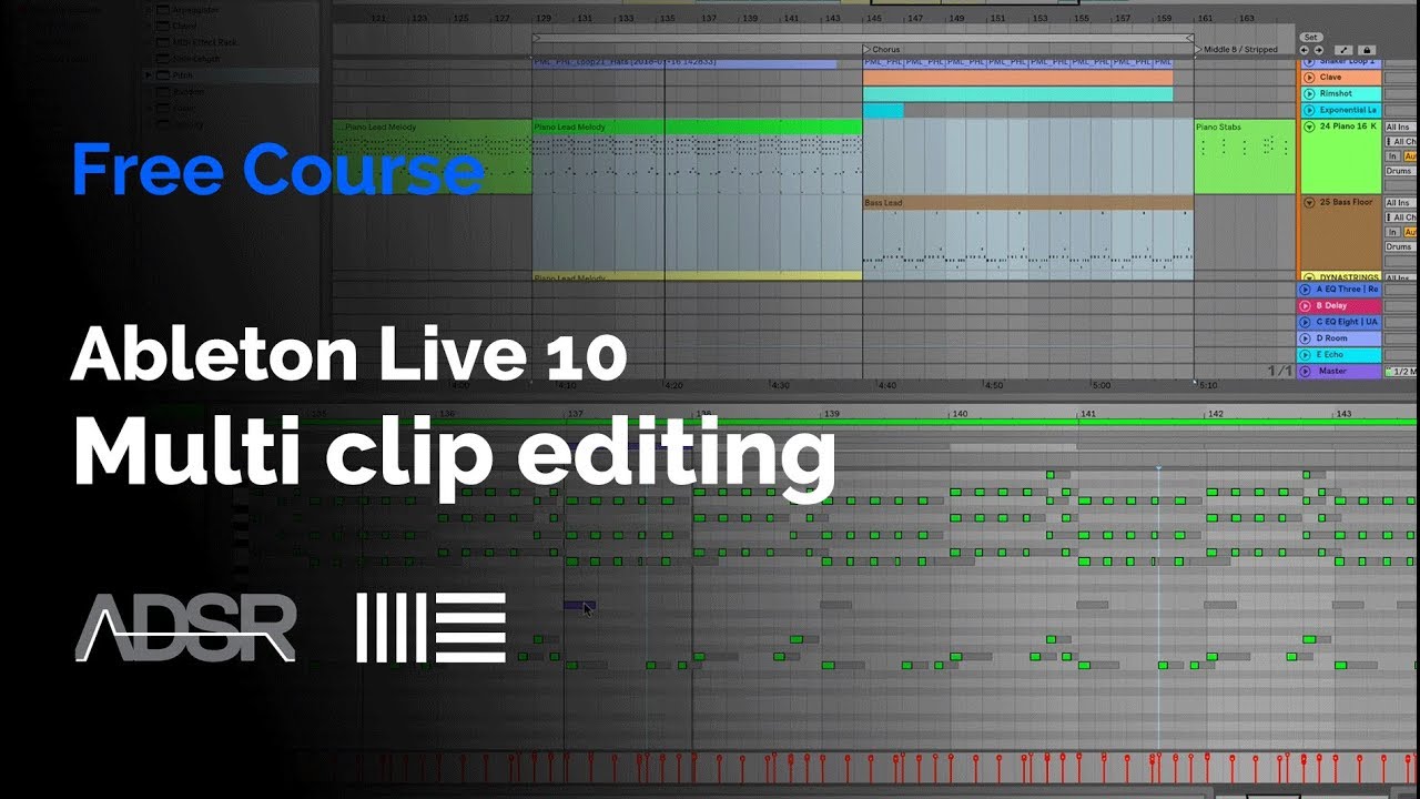 Ableton Live 10 - Multi Clip Editing - YouTube