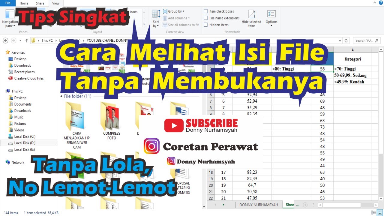 Cara Melihat Isi File Tanpa Membukanya | Tips Cepat Anti Loading Lama ...