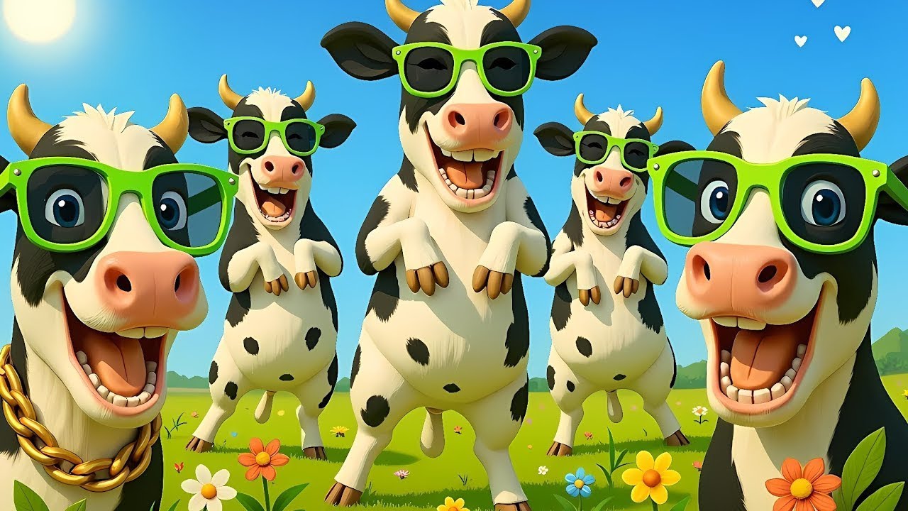 100% Hilarious Cows Dance For 5 MINUTES, Cow dance & Cow Videos - YouTube