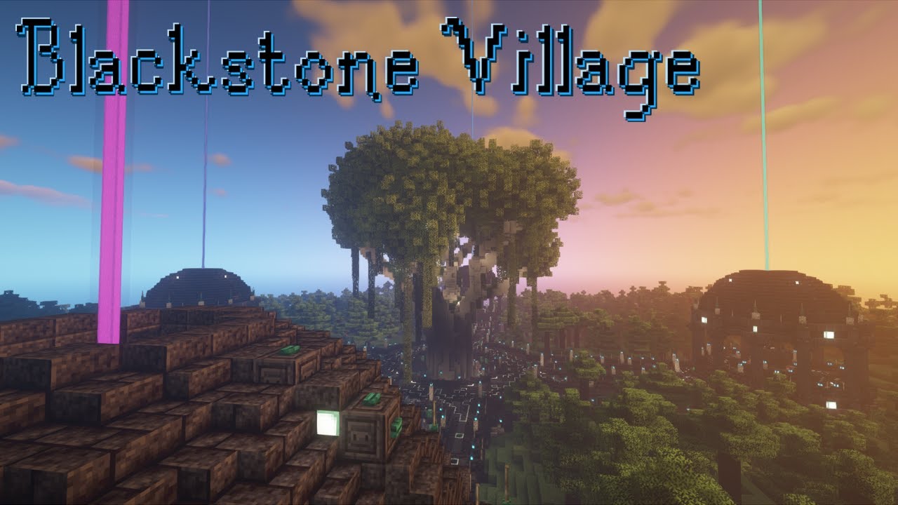 Minecraft Build | Sunken Blackstone Village w/ Giant Tree - YouTube