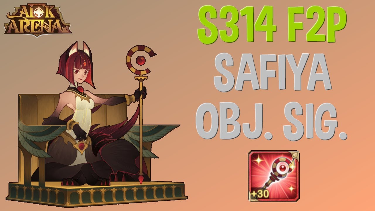 Safiya évolue avec objet signature 30 – AFK Arena S314 F2P (FR) - YouTube