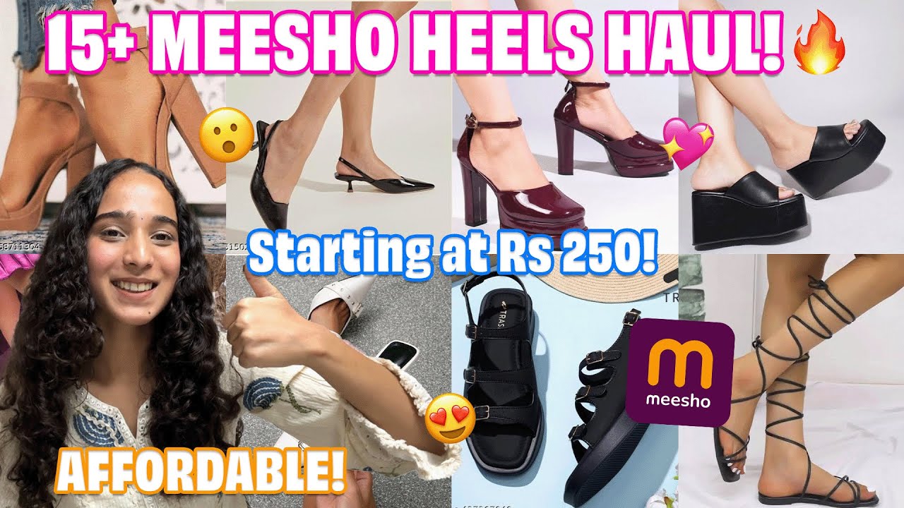 *HUGE* MEESHO HEELS HAUL😍 | MUST HAVE🔥 | AFFORDABLE AND TRENDING HEELS ...