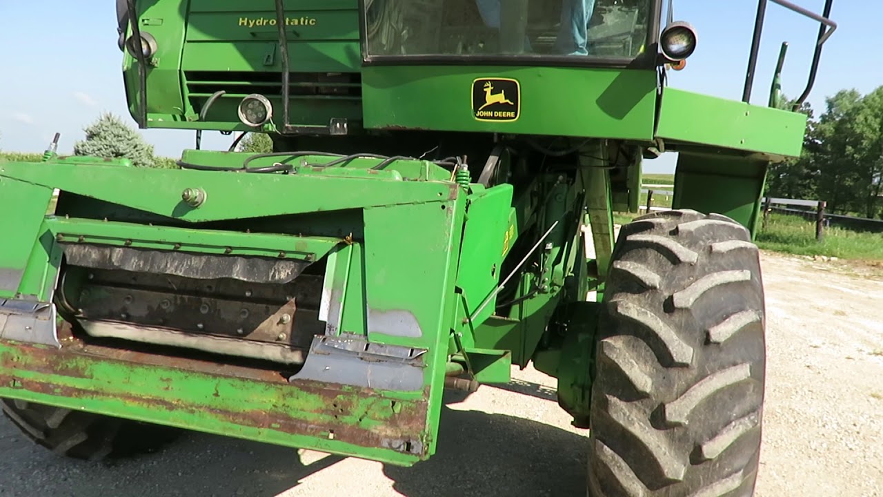 MVI 3221 John Deere 6620 Side Hill Combine - YouTube
