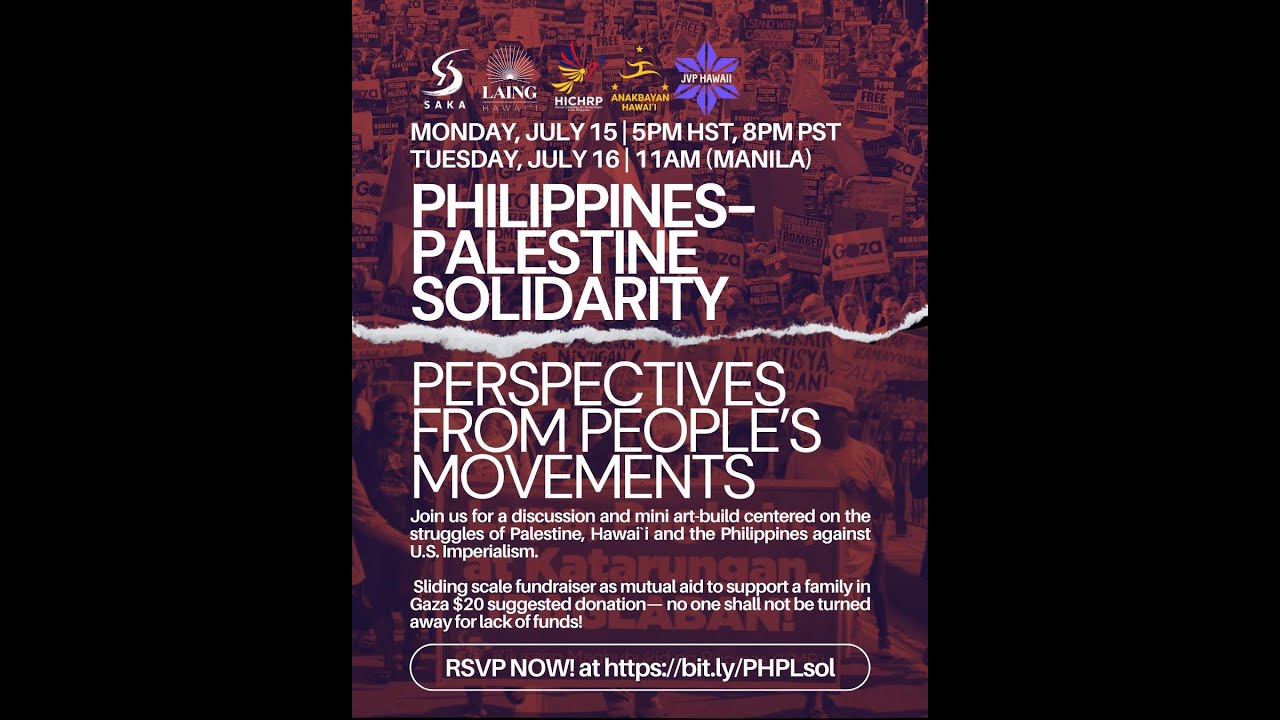 Philippines-Palestine Solidarity: Perspectives from People’s Movements ...