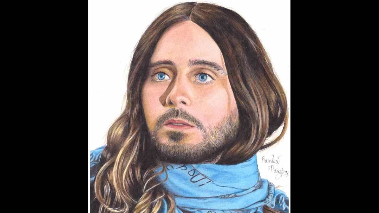Drawing Jared Leto - YouTube