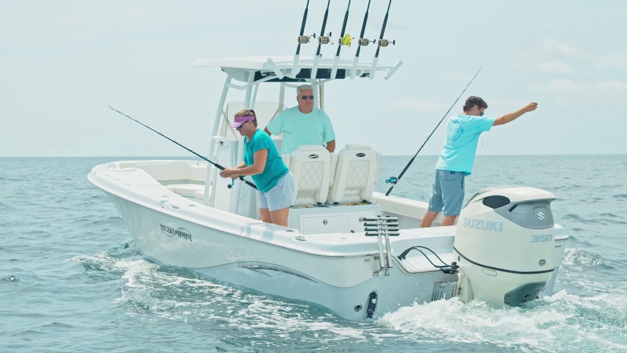 Blue Wave Boats Makaira | Offshore Hybrid - YouTube