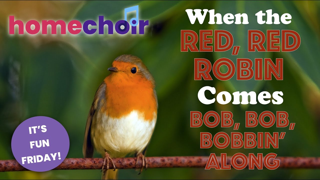 When The Red Red Robin Comes Bob Bob Bobbin' Along! Learn this, and ...